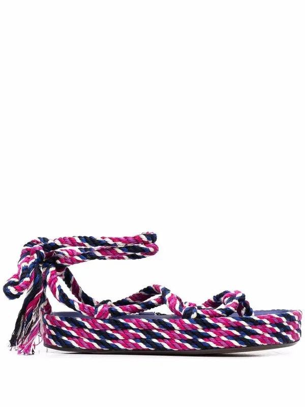 Isabel Marant Erol Rope Sandals - Pink