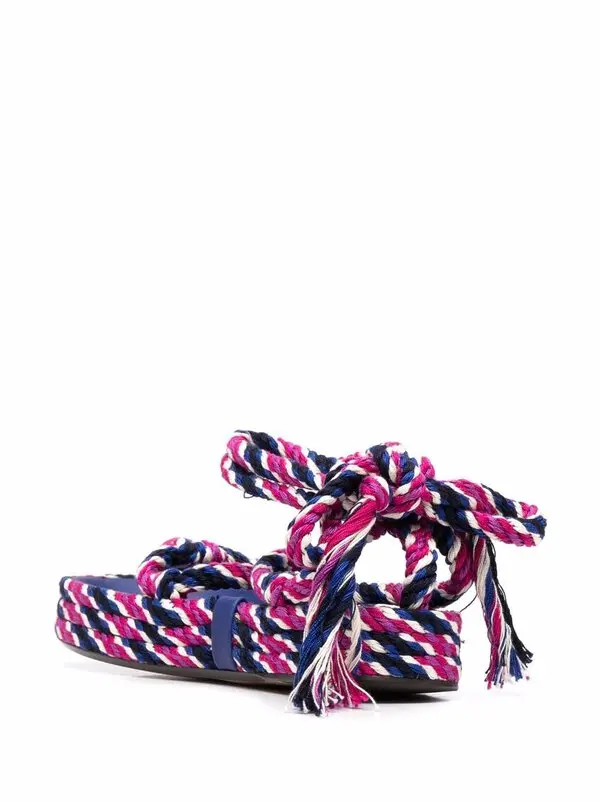 Isabel Marant Erol Rope Sandals - Pink