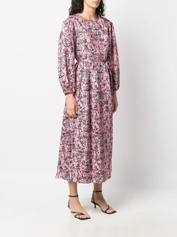 PATOU Printed Maxi Shirt Dress