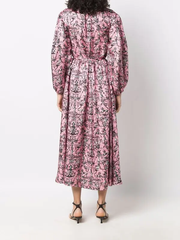 PATOU Printed Maxi Shirt Dress