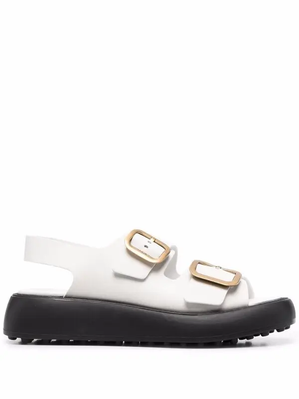 TOD'S Buckled Leather Sandals