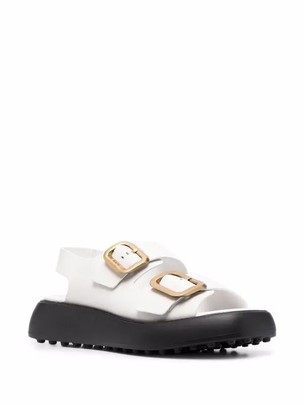 TOD'S Buckled Leather Sandals