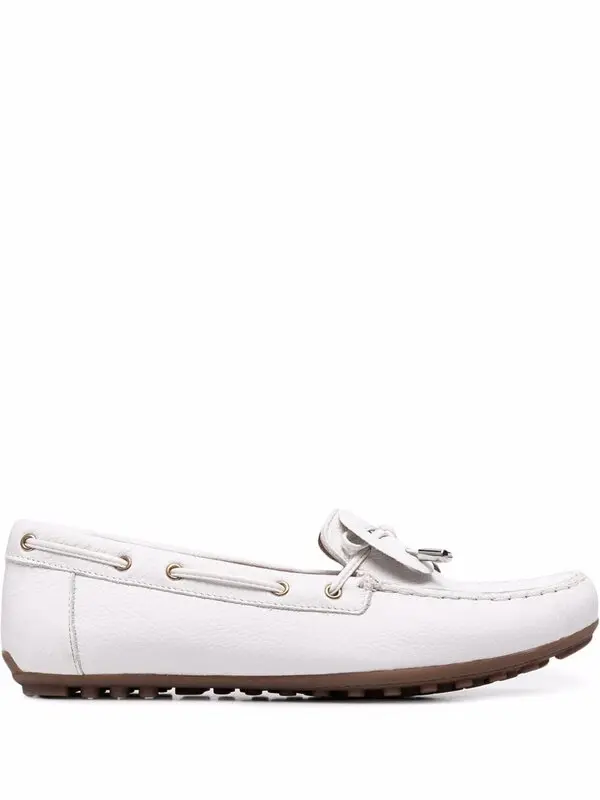 Geox Lace-up Leather Loafers