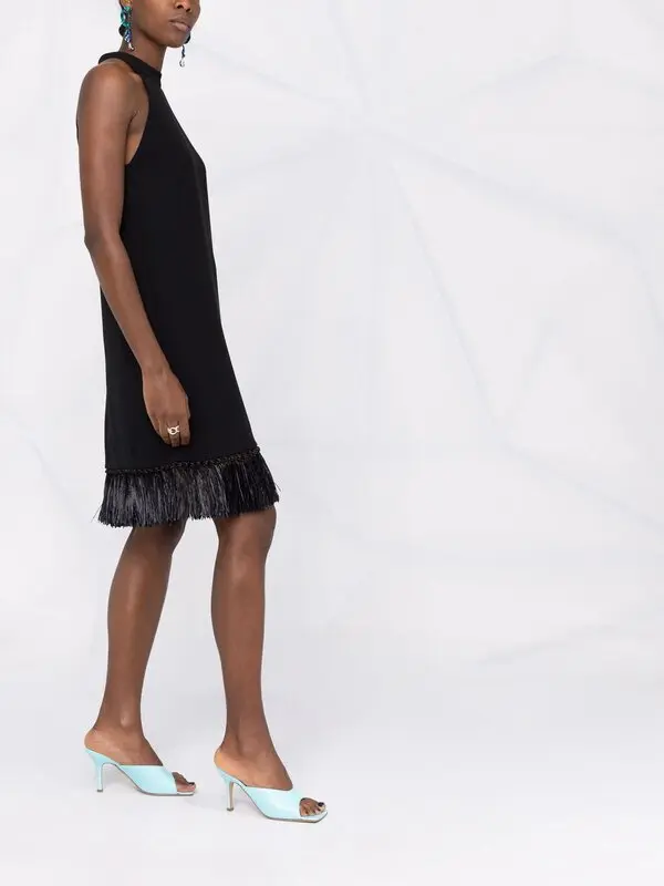 Moschino Sleeveless Tassel Fringed Dress