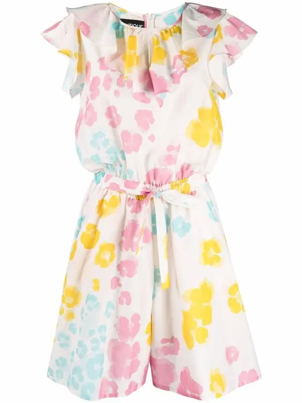 Moschino Floral-print Playsuit