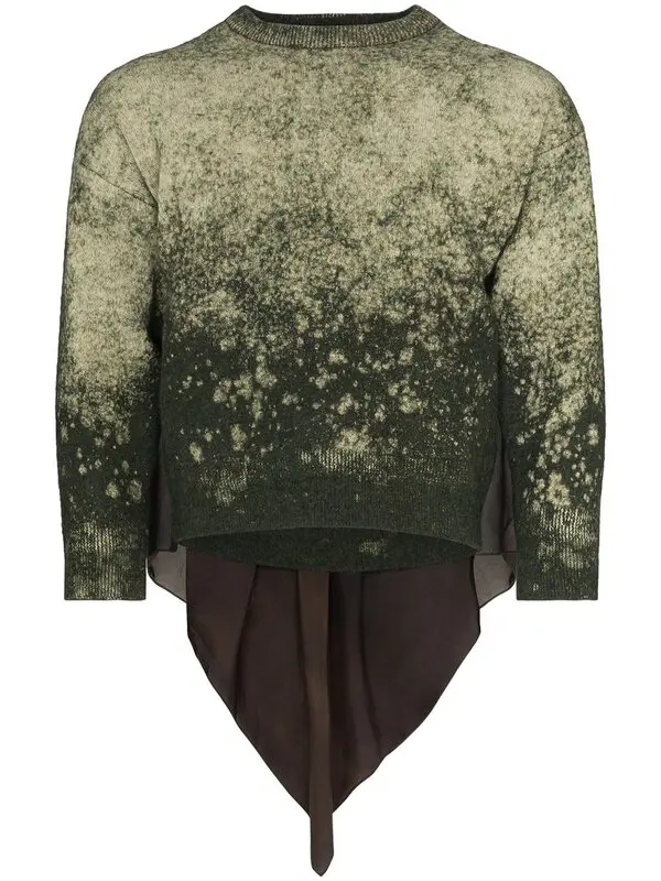 MAISON MARGIELA Scarf-detail Bleached Jumper