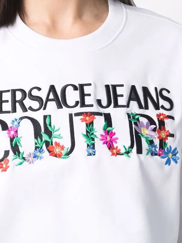 Versace Cropped Logo T-shirt
