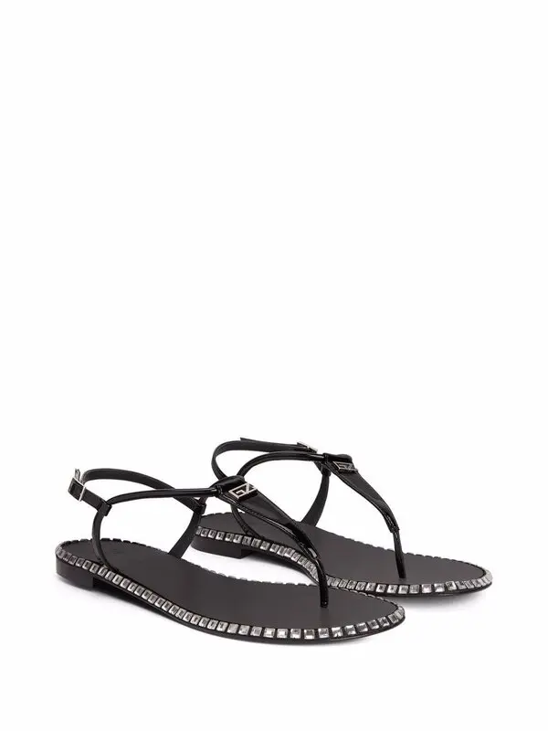 GIUSEPPE ZANOTTI Bellatriks Studded Sandals - Black