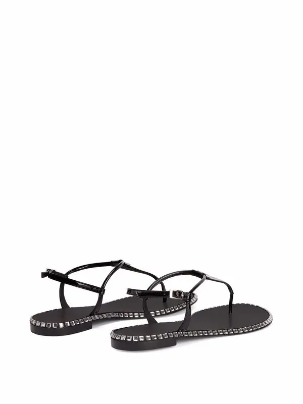 GIUSEPPE ZANOTTI Bellatriks Studded Sandals - Black