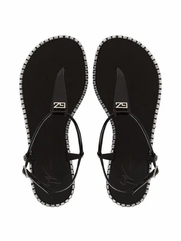 GIUSEPPE ZANOTTI Bellatriks Studded Sandals - Black