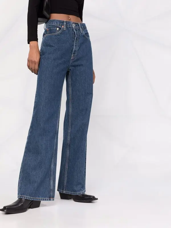 RE/DONE High-waisted Bootcut Jeans