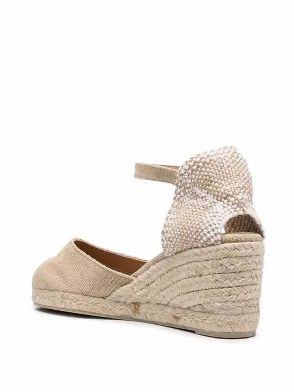 CastaÑer Carol Braided Raffia Wedge Espadrilles - Neutrals