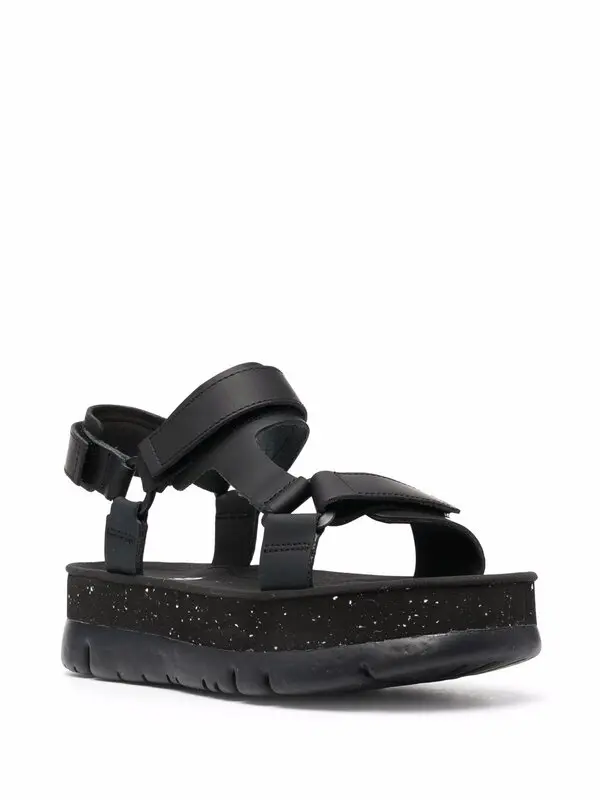 Camper Oruga Up Platform Sandals - Black