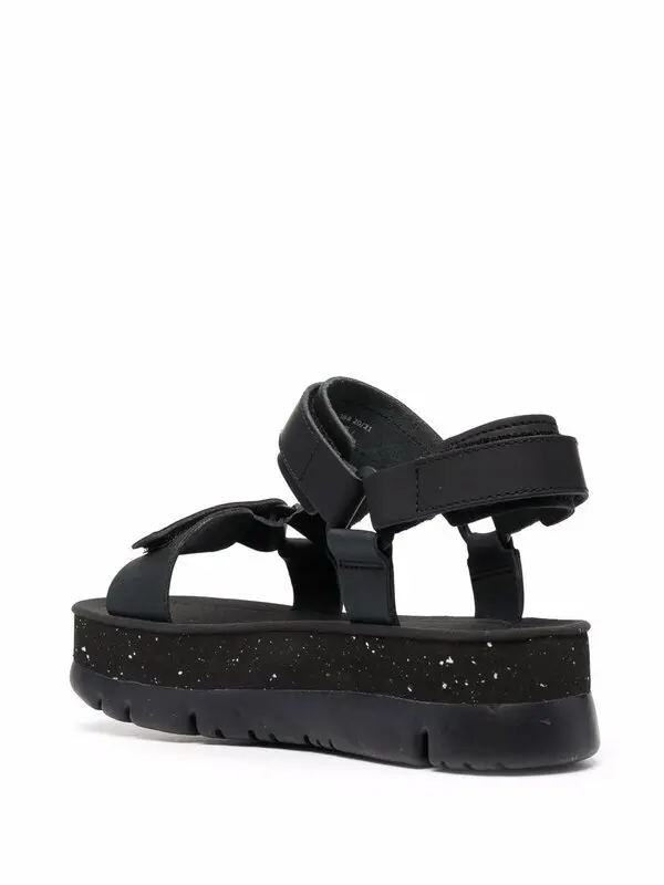 Camper Oruga Up Platform Sandals - Black
