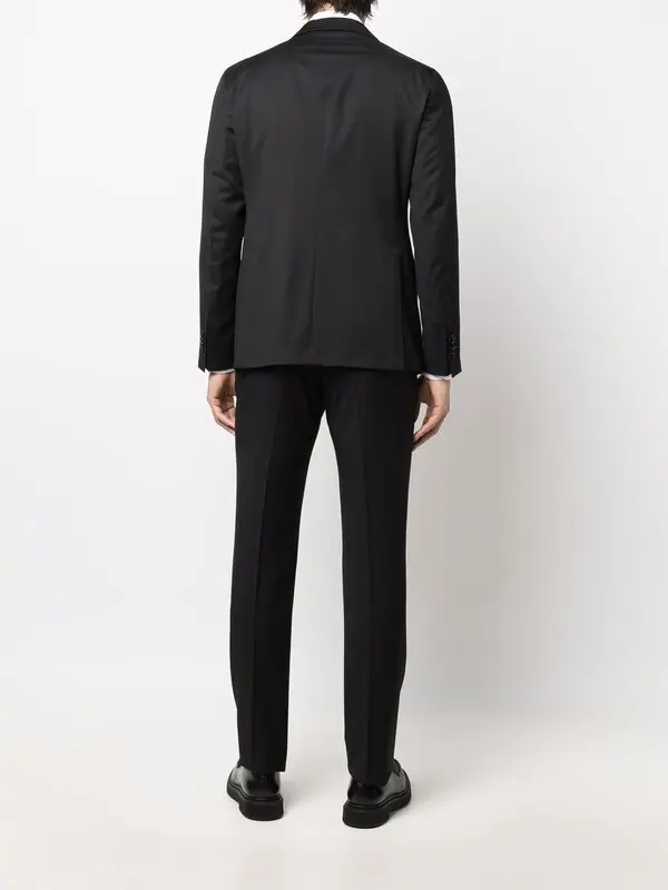 Tagliatore Single-breasted Virgin Wool Suit - Black