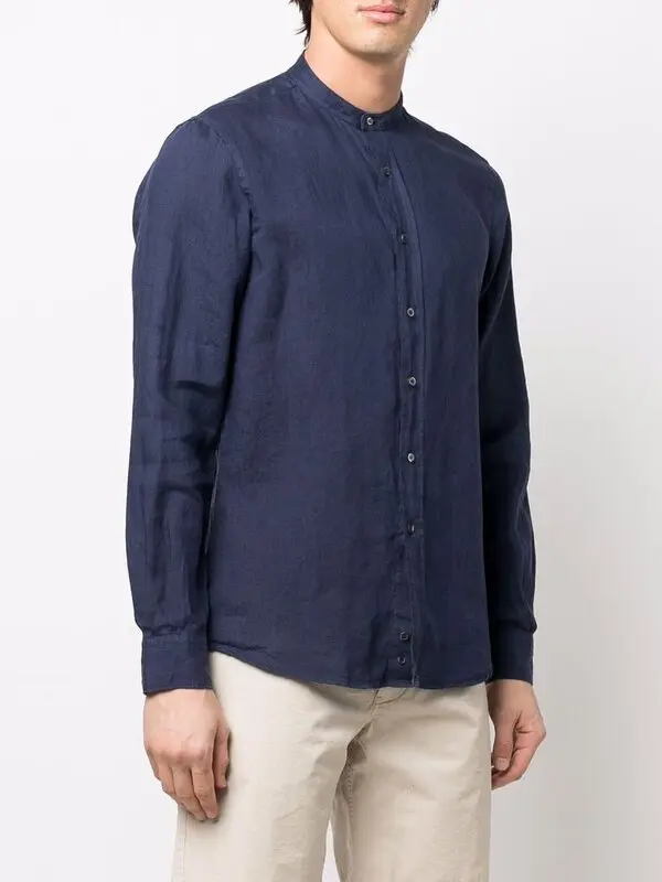 Aspesi Bruce Linen Shirt - Blue