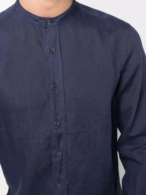 Aspesi Bruce Linen Shirt - Blue