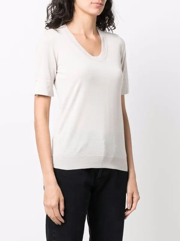 LISKA Round-neck Knitted Top