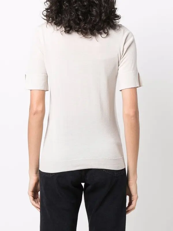 LISKA Round-neck Knitted Top