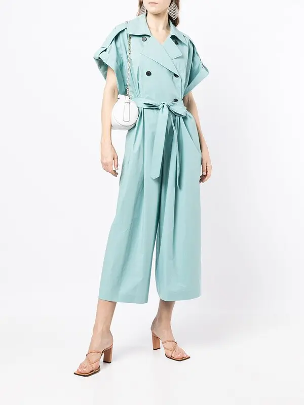 JUUN.J Double-breasted Trench Jumpsuit