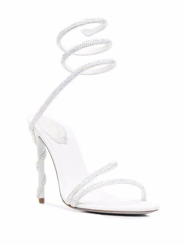Rene Caovilla 120mm Cecile Rhinestone Sandals