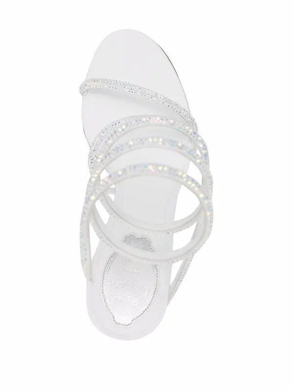 Rene Caovilla 120mm Cecile Rhinestone Sandals