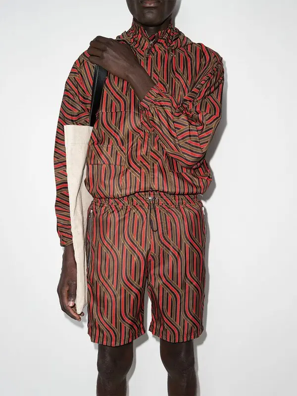 Ahluwalia Braid Print Bermuda Shorts