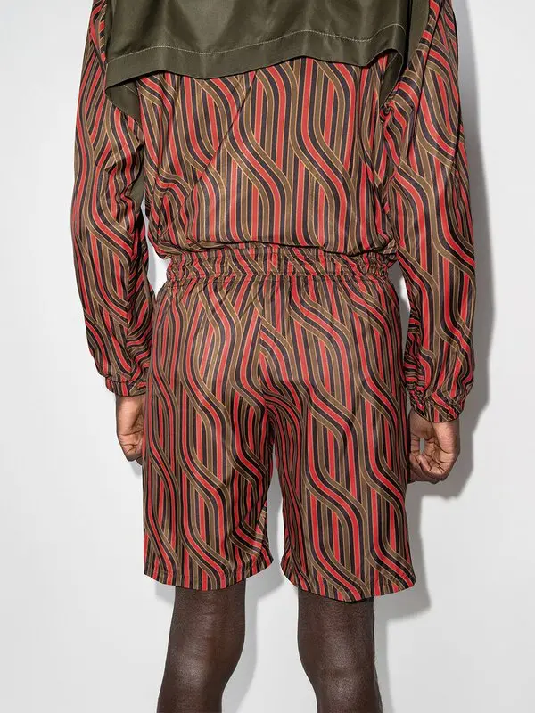 Ahluwalia Braid Print Bermuda Shorts