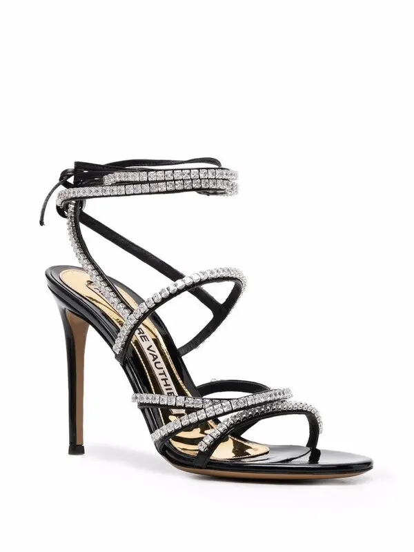 Alexandre Vauthier Crystal-embellished Strap Sandals