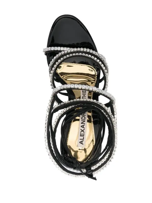 Alexandre Vauthier Crystal-embellished Strap Sandals