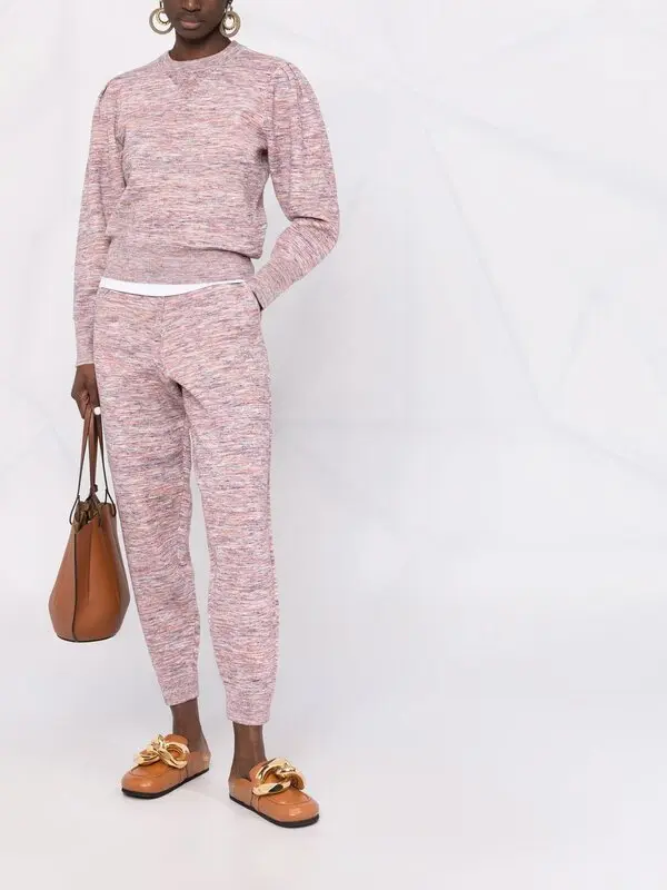 MARANT ETOILE Space Dye-print Track Pants - Pink