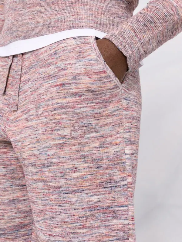 MARANT ETOILE Space Dye-print Track Pants - Pink
