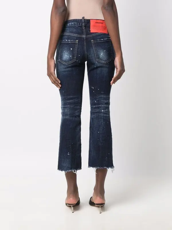 Dsquared2 Cropped Flared Jeans