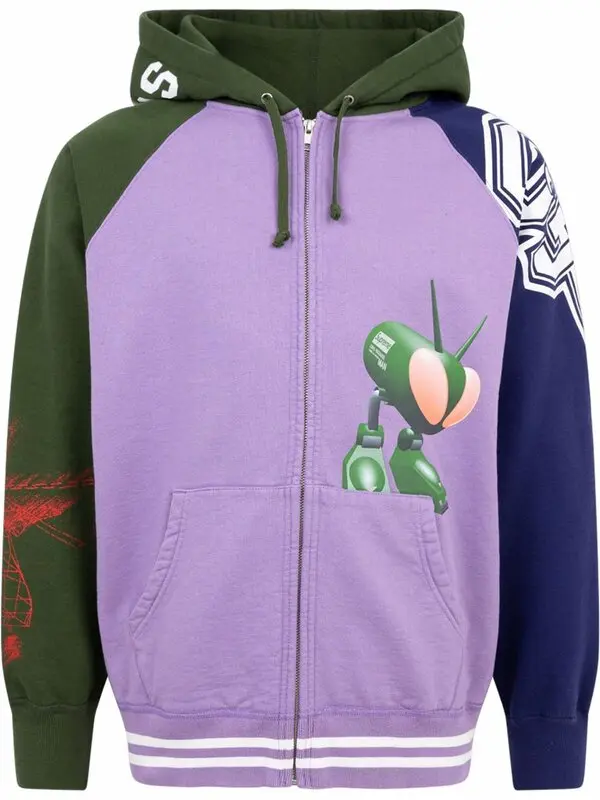 Supreme X Junya Watanabe Zip-up Hoodie - Purple