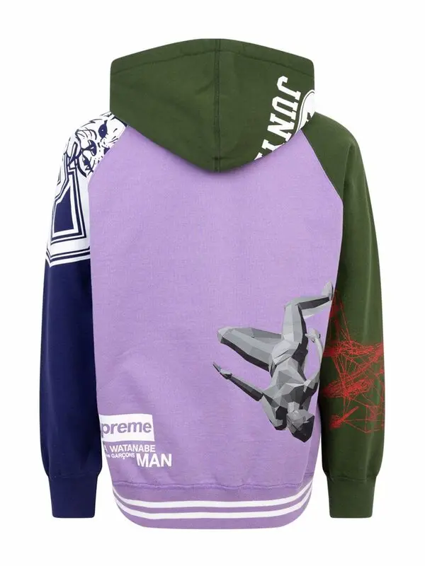 Supreme X Junya Watanabe Zip-Up Hoodie - Purple | Editorialist
