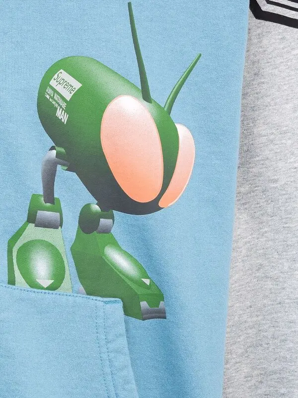 Supreme X Junya Watanabe Comme Des Garçons Zip-up Hoodie - Blue