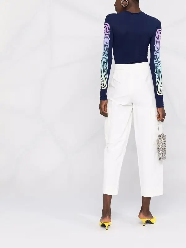 Stella McCartney Panelled Abstract-print Top