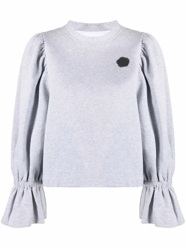 Viktor & Rolf Signature Seal Patch Blouse - Grey