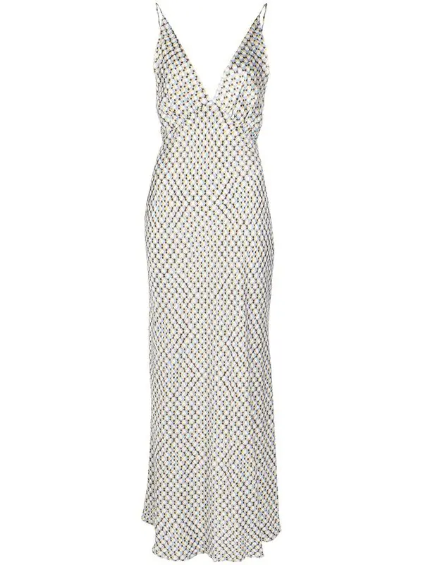 Bec & Bridge Frankie Geometric Print Dress - Blue | Editorialist