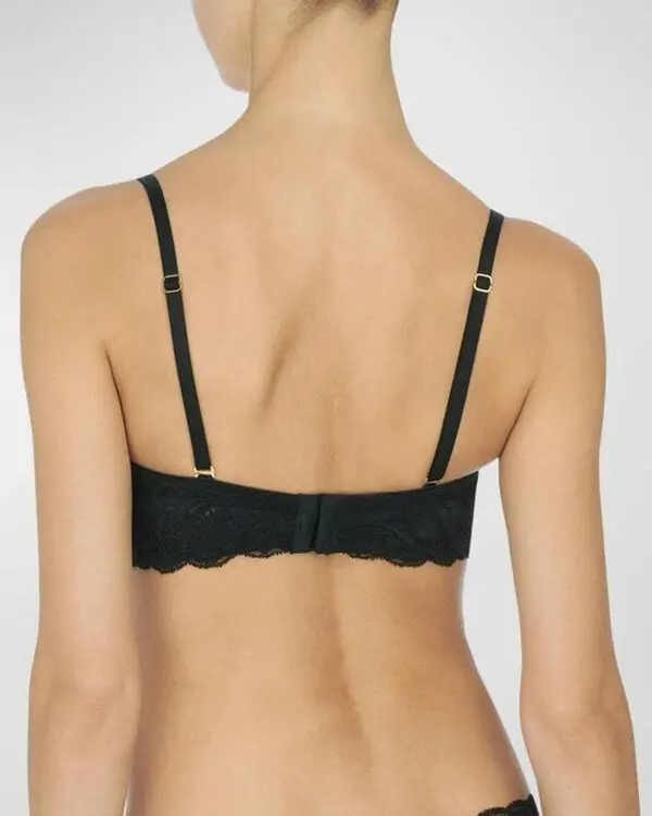 Natori Feathers Strapless Plunge Bra - Black