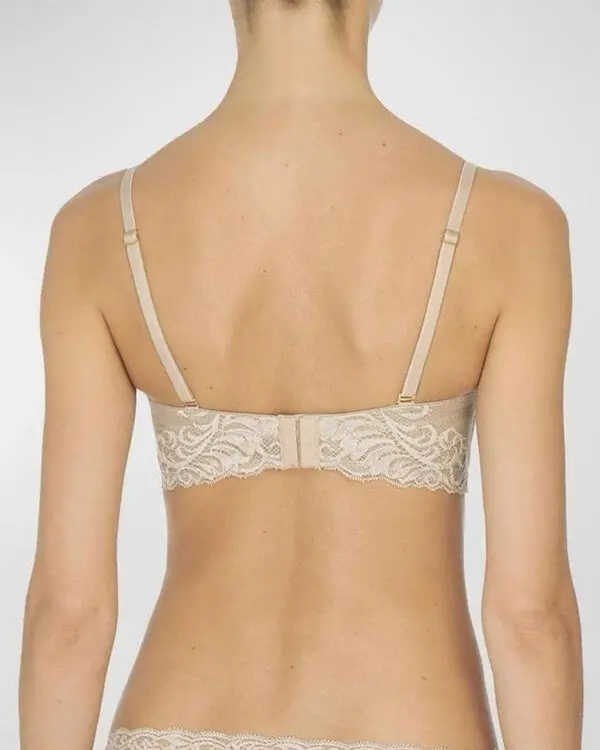Natori Feathers Strapless Plunge Bra - Cafe