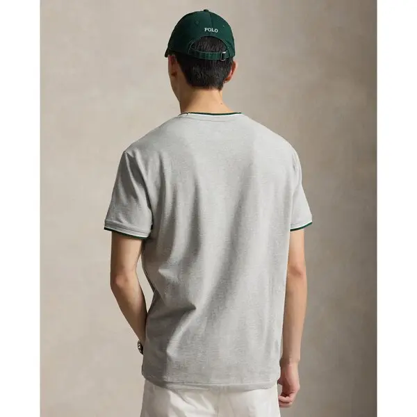 Ralph Lauren Classic Fit Stretch Mesh T-shirt - Spring Heather