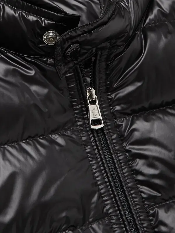 Moncler Gui Slim-fit Logo-appliquéd Quilted Shell Down Gilet - Black