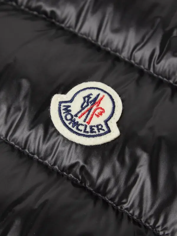 Moncler Gui Slim-fit Logo-appliquéd Quilted Shell Down Gilet - Black