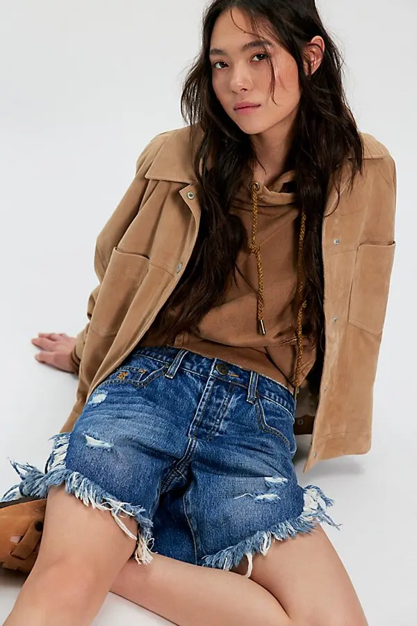 ONETEASPOON Distressed Denim Cutoff Shorts