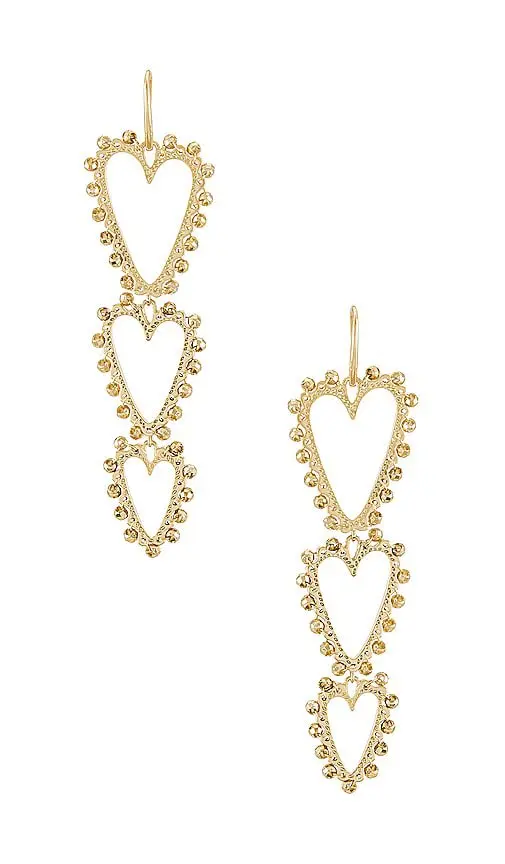 Kendra Scott Beaded Ansley Statement Earring In Metallic