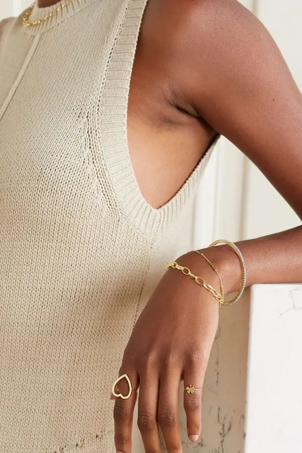 JENNIFER MEYER Medium Edith 18-karat Bracelet