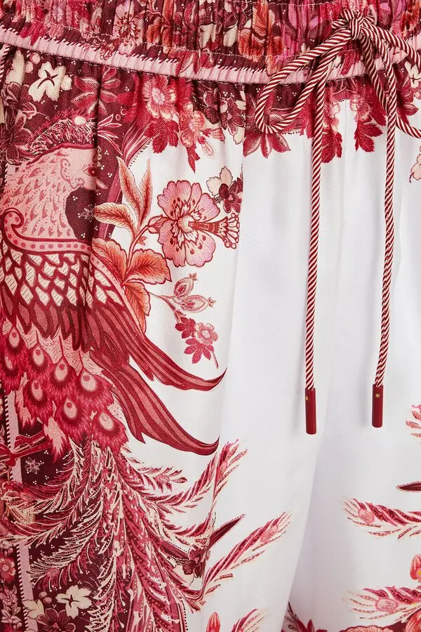 Zimmermann Wavelength Placement Printed Silktwill Shorts