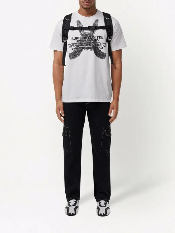 Burberry Contrast-stitch Straight-leg Jeans