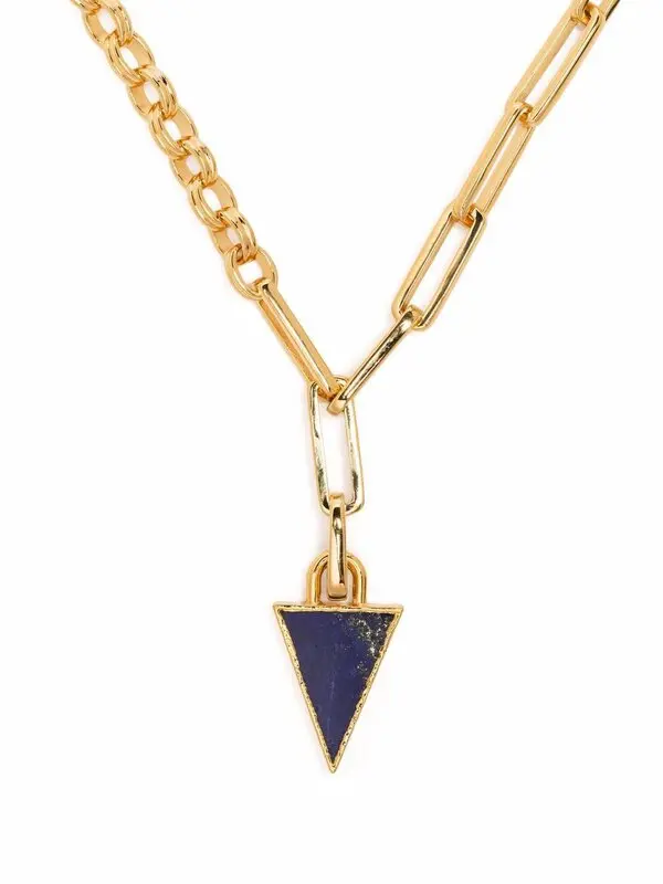 MISSOMA Triangle Gemstone Chain-link Necklace - Gold